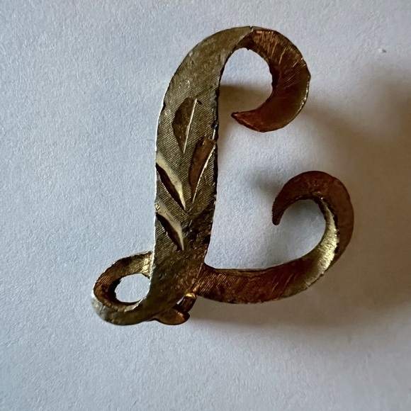 Manselle Morgan | Jewelry | Vintage Manselle Letter L Initial Brooch ...